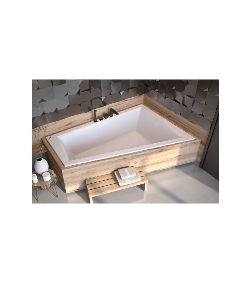 Baignoire d'angle Droit ULTIMA DUO 170 ou 180 cm ultra-slim